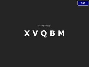 SkyTest® - Character Memory Test